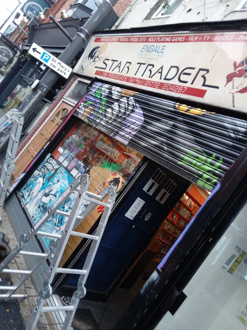 Roller Shutter Repair For Comic Shop Preston